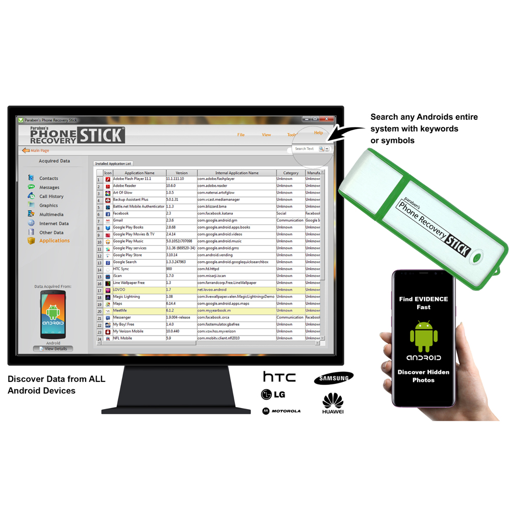 Android Phone & Tablet Data Recovery Stick – BA-DETECT